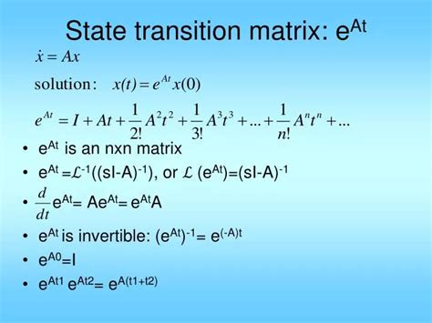 PPT State Transition Matrix E At PowerPoint Presentation Free Download ID