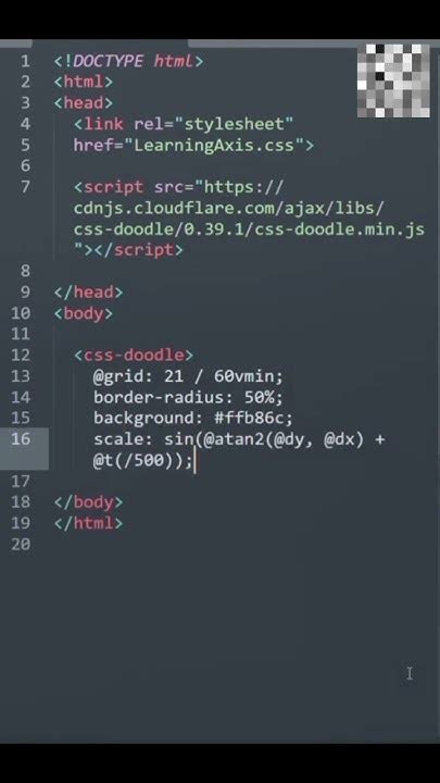 Css Doodle Spinning In Html Css Csstutorial Cssspinning Cssspinner