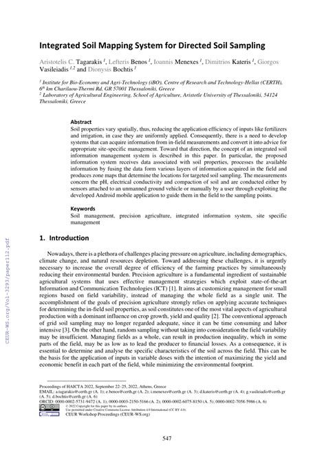 PDF Integrated Soil Mapping System For Directed Soil Sampling