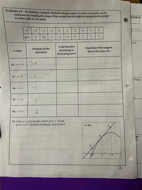 Problems 14 18 Finding A Numeric Derivative Studyx Problems 14 18 Finding A Numeric Derivative Studyx