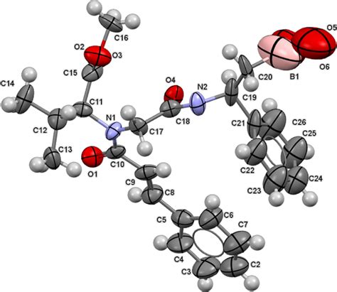 Asymmetric Unit Of Compound 12 With The Atom Numbering Scheme Thermal