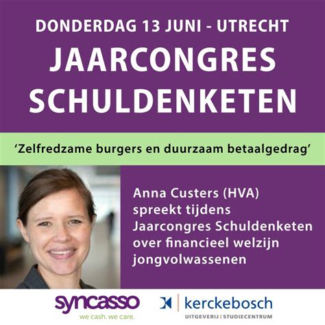 Anna Custers Hva Spreekt Tijdens Jaarcongres Schuldenketen Over Financieel Welzijn