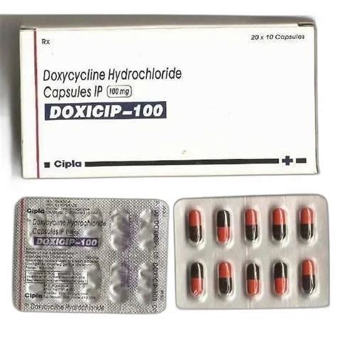 100mg Doxicip Doxycycline Hydrochloride Capsules Ip At ₹ 100 Box Nagpur Id 2856235605762