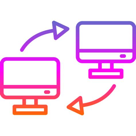 Data Transfer Generic Gradient Outline Icon
