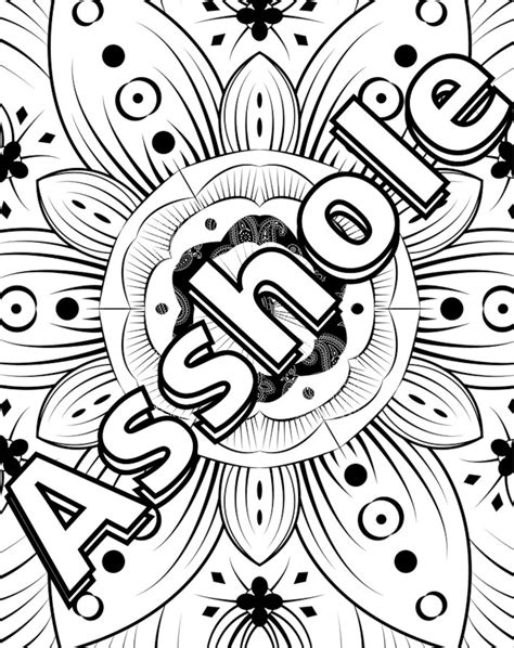 100 Page Calm The Fuck Down Adult Swear Word Coloring Book