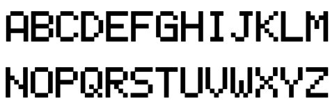 Lcd Solid Font