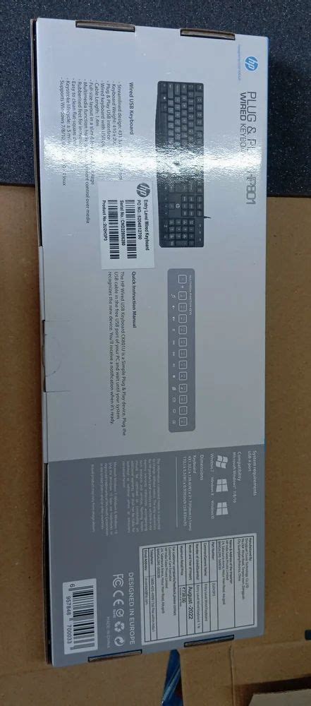 Membrane HP HP Wired Keyboard For Business At Rs Piece In Hyderabad ID