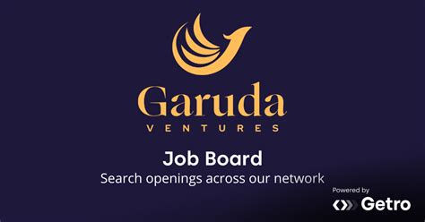Jobs Garuda Ventures Job Board