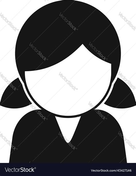 Girl Generation Icon Simple Adult Life Royalty Free Vector