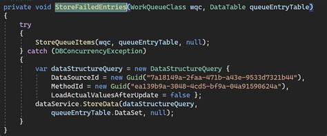 Work Queue Entry Doesnt End Up In The Error Queue After Concurrency Exception During Processing