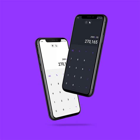 Calculator App UI Dark And Light Theme On Behance