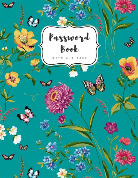 Password Book With A Z Tabs 85 X 11 Internet Password Logbook With