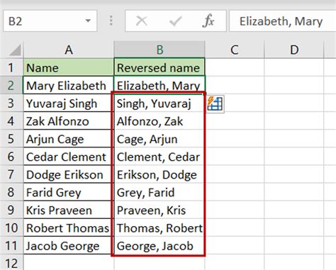 how to switch last name and first name in excel spreadcheaters