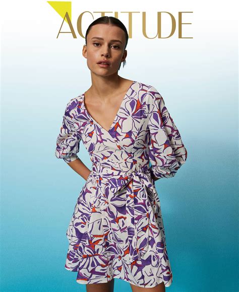 Короткое платье из набивного поплина 241at2257 Twinset — купить в интернет магазине бренда