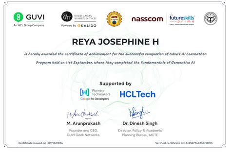 reya josephine on linkedin generativeai ai learningjourney