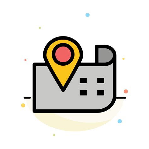 Map Navigation Location Abstract Flat Color Icon Template 19174794 Vector Art At Vecteezy