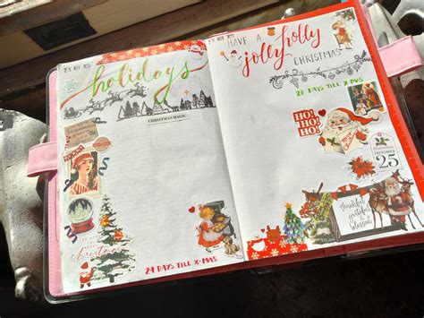 Holiday Spread In Hobonichi Notebook Rhobonichi