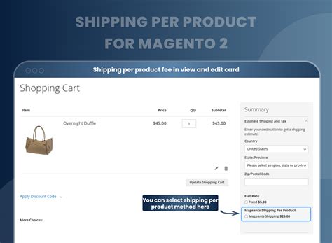 Magento Shipping Per Product Shipping Method Per Product For Magento