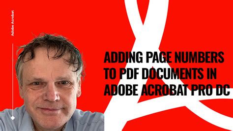 Adding Page Numbers To Pdf Documents In Adobe Acrobat Pro Dc By