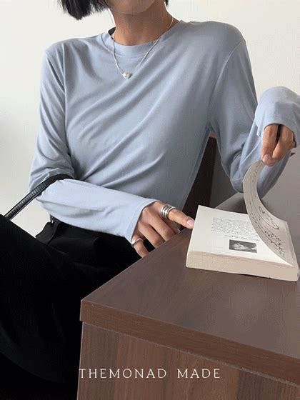 [자체제작 당일출고] 스탠다드 쫀쫀 데일리 기본핏 긴팔티 롱슬리브티 봄긴팔티 기본긴팔티 라운드넥 4color 에이블리