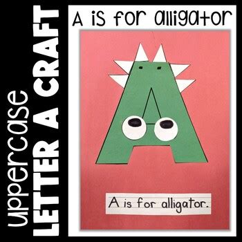 Free Letter A Craft A Is For Alligator Craft Short Vowel Sound Abc
