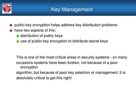 Ppt Key Management Message Authentication Hash Function