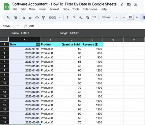 How To Filter By Date In Google Sheets