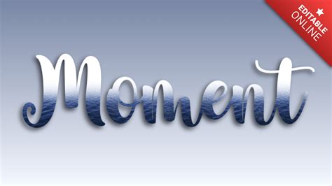 Moment Text Effect Generator