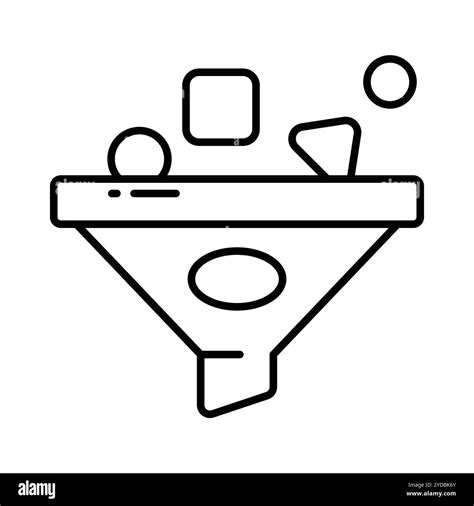data filtering vector design in trendy style concept icon of data