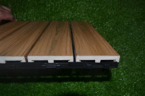 Waterproof Interlocking Composite Decking Outdoor Floor Project Wood Plastic Composite Board