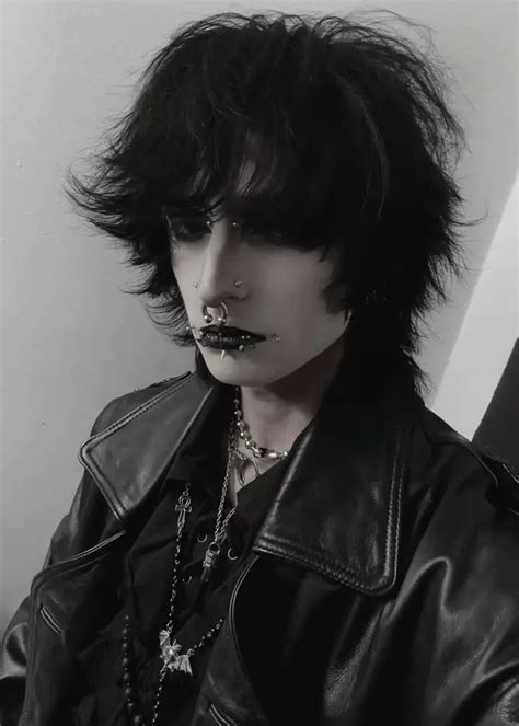 Gothic Boy 🖤 Goth Boy Hairstyle Reference Goth Hair Reference Alt