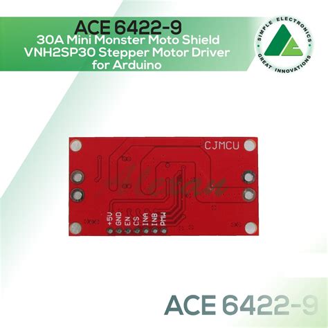 Ace 6422 9 Mini 30a Monster Motor Shield Vnh2sp30 Stepper Motor Driver