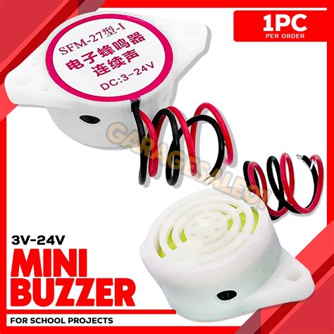 🟨mini Buzzer 3v 24v For School Projects Diy Electronics🟨 Shopee