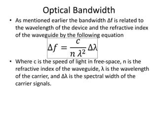 Optical Communications Systems Lecture 11pptx