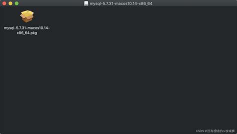 【简易版】mac安装mysql5 7 31 csdn博客