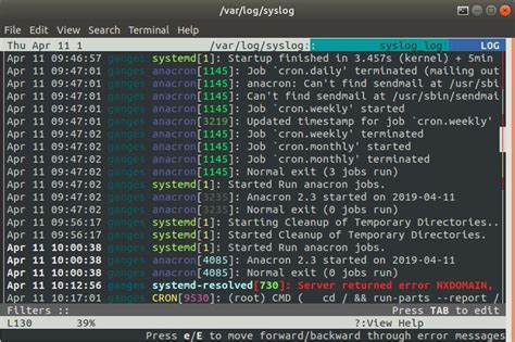 Excellent Utilities Lnav The Log File Navigator Page 2 Of 4