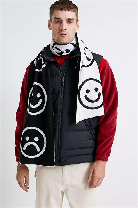 Lazy Oaf Happy Sad Scarf Urban Outfitters Uk