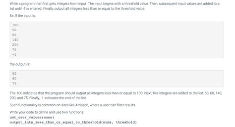 Solved Write A Program That First Gets Integers From Input Chegg Com