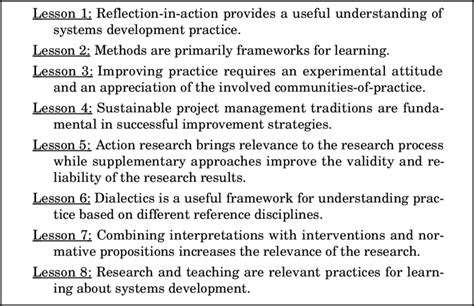 Key Lessons In Reflective Systems Development Download Scientific