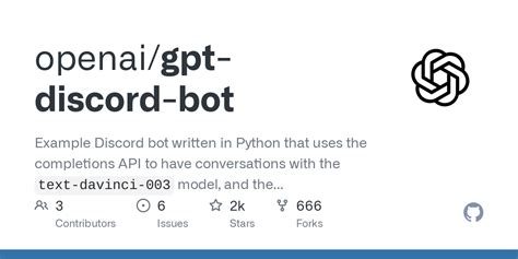 Activity · Openaigpt Discord Bot · Github