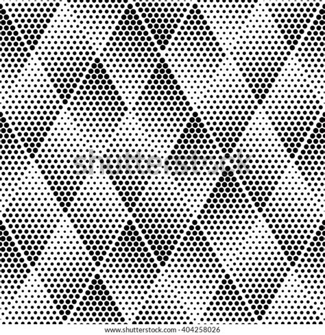 Vector Geometric Halftone Seamless Pattern Retro Stock Vector Royalty Free 404258026