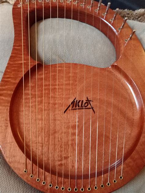 Aklot Mahogany Harp Harp Aklot 15 Strings Ahogany Harp 22 Inch Height For Adult Mini Harp