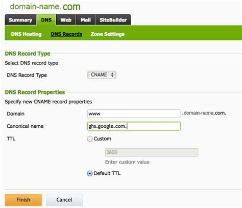 how to set up a custom domain on blogger