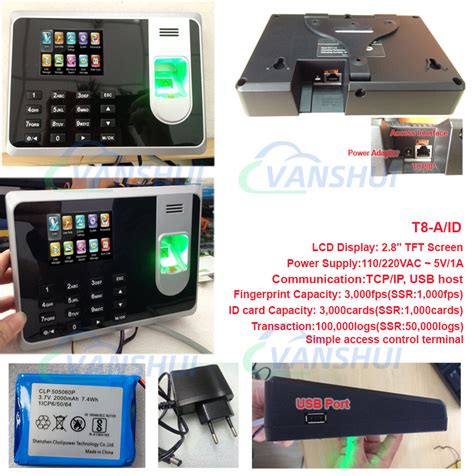biometric fingerprint access control system and rfid card reader time