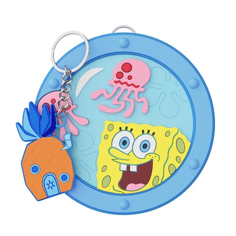 Wet N Wild Spongebob Face Mirror And Keychain Set Always Looking Up