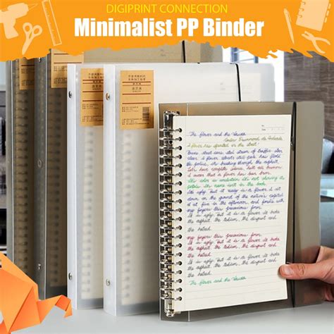Notebook A5b5a4 Refillable Binder Cover Notebook Loose Leaf 50 Sheets