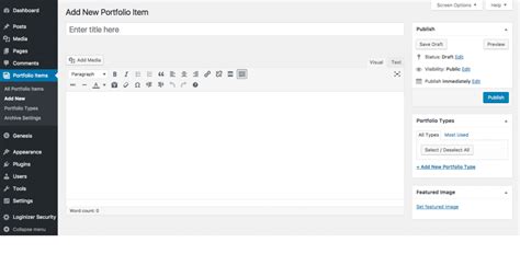 creating a portfolio wordpress website in elementor themewaves