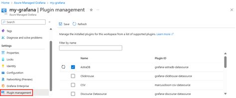 如何在 azure 托管 grafana 中管理插件 microsoft learn