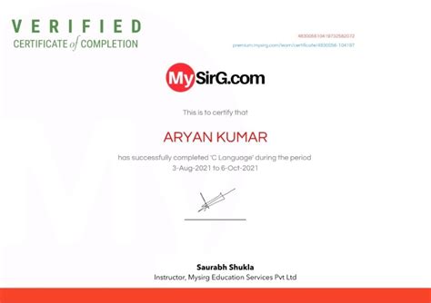 Aryan Kumar On Linkedin Thank You Saurabh Shukla Sir For Your Guidance And Such A Wonderful Course