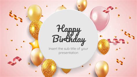 Скачать шаблон презентации День рождения Powerpoint
